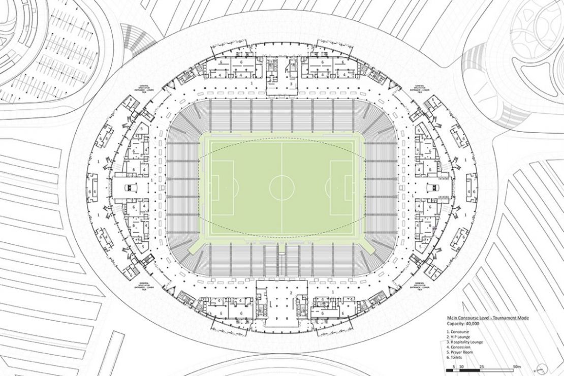 Al Janoub Stadium – World Buildings Directory | Architecture Search Engine